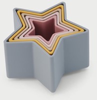 Tickit Silisoft Ster Vormige Stapelbekers (Aarde Kleuren) - Pk5 OKU