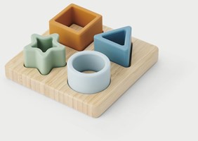 Tickit Silisoft Figuren Puzzel (Neutrale Kleuren) - Pk4 OKU