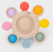 Tickit Silisoft Druk Gaatjes Bijtspeelgoed (Regenboog) OKU