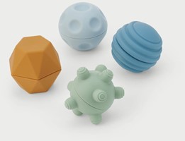 Tickit Silisoft Sensorische Ballen (Neutrale Kleuren) - Pk4 OKU