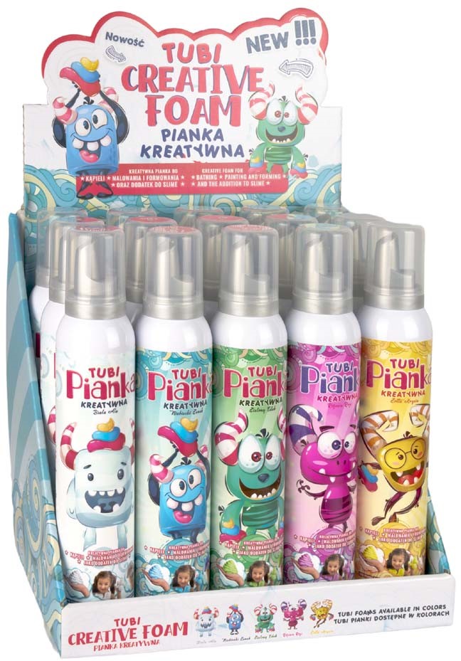 Tuban - Display Tubi Foam – Mix 15 Pcs. X 200 ml OKU