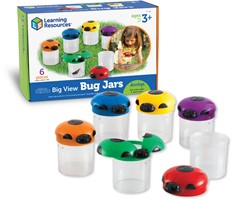 Learning Resources - Primary Science® Big View Bug Jars (Set of 6) OKU